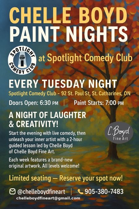 Tickets | Chelle Boyd Paint Night | Spotlight Comedy Club