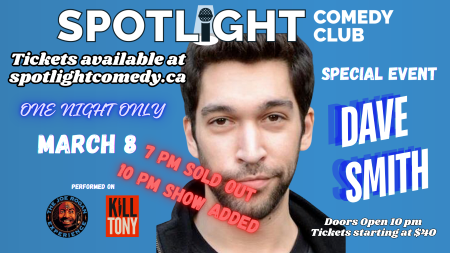 Tickets | Dave Smith | Spotlight Comedy Club