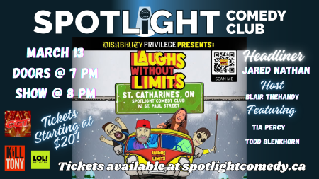 Tickets | Laughs Without Limits | Spotlight Comedy Club