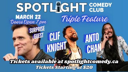 Tickets | Saturday Night Triple Feature | Spotlight Comedy Club