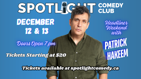 Tickets | Patrick Hakeem Returns | Spotlight Comedy Club